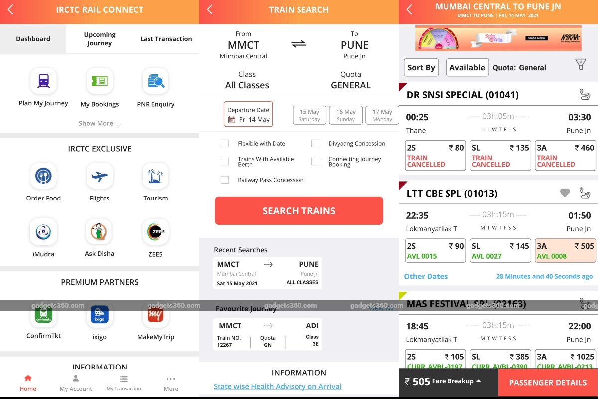 How To Book Train Tickets Via IRCTC Using Your Smartphone Techno Blender