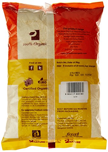Pro Nature Organic 100% Organic Besan (500GM) Price in India ...