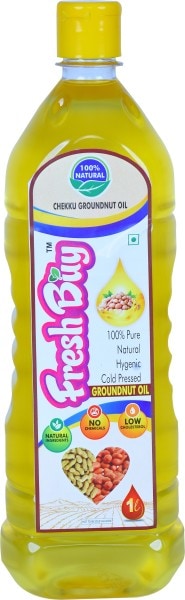 Fresh Buy 100% Pure Natural Hygenic cold pressed Groundnut Oil (1LTR ...