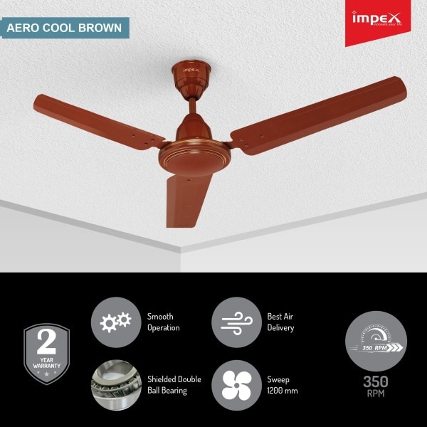 Impex Aero Cool Ceiling Fan (Brown) Price in India, Specifications ...