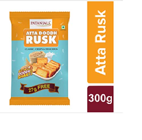 Patanjali Atta Doodh Rusk (300GM, Pack of 2) Price in India ...