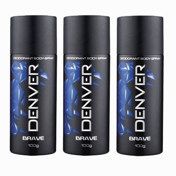 Denver Brave Deodorant Body Spray (100GM, Pack of 3) Price in India ...