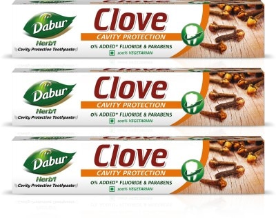 Dabur Herbl Clove Cavity Protection Toothpaste (200GM, Pack of 3) Price ...