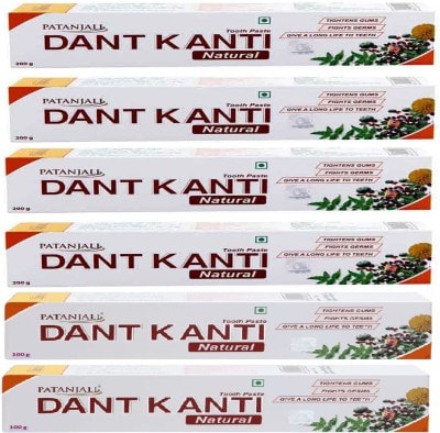 Patanjali Dant Kanti Natural Toothpaste (1000GM, Pack of 6) Price in ...