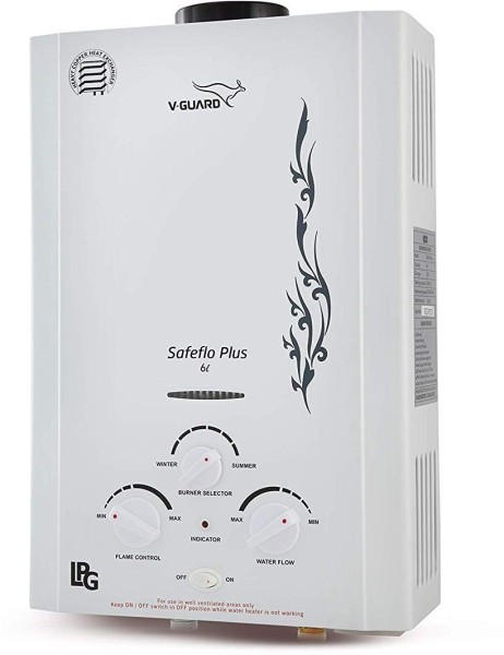 V-Guard 6L Gas Water Geyser (Safeflo LPG, White) Price in India ...
