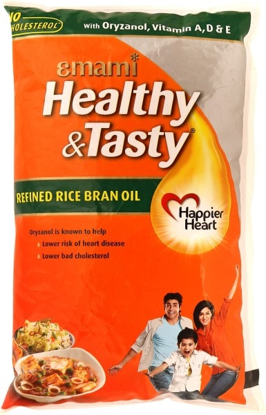 Emami Healthy & Tasty Refined Rice Bran Oil (1LTR) Price in India, Specifications, Comparison ...