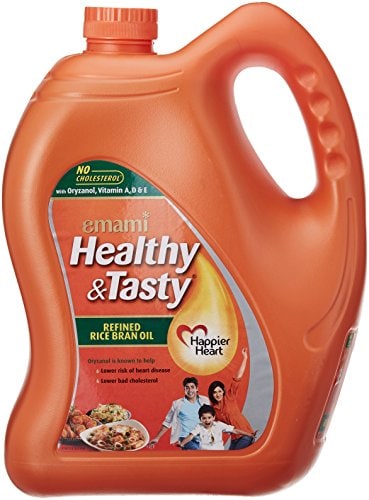 Emami Healthy And Tasty Refined Rice Bran Oil (5LTR) Price in India, Specifications, Comparison ...