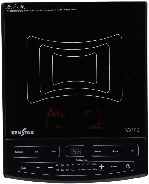 Kenstar KITOP19KP6-DME 1900 W Induction Cooktops (Black) Price in India ...