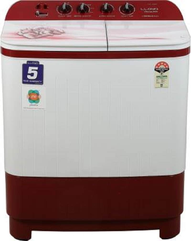 Lloyd 8 kg Semi Automatic Top Load Washing Machine (LWMS80RE1) Online ...