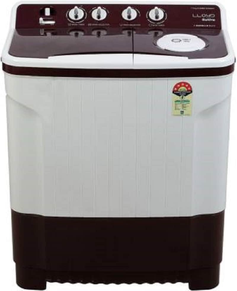 Lloyd 7.5 kg Semi Automatic Top Load Washing Machine (GLWMS75DDMAC ...