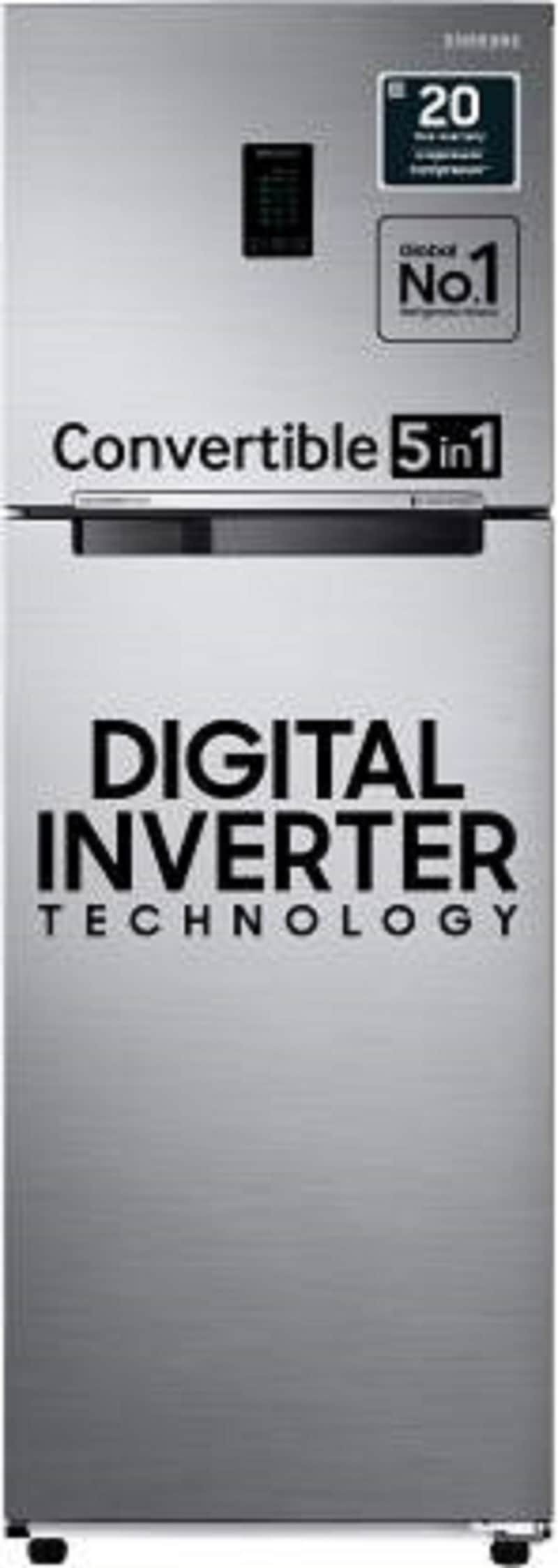 Samsung 322 L Frost Free Double Door 3 Star Refrigerator (RT37C4523S8 ...