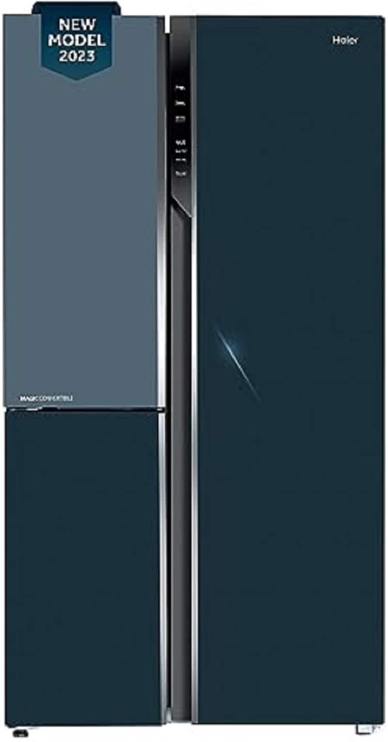 Haier 628 L Frost Free Triple Door Side By Side Refrigerator (HRT ...