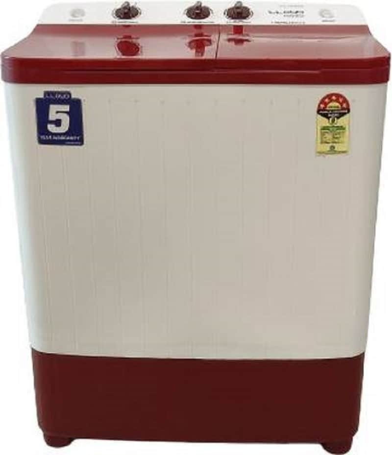 Lloyd 7 kg Semi Automatic Top Load Washing Machine (GLWS705CWLRD ...