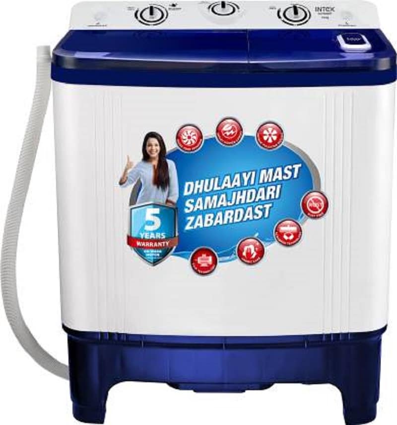 Intex 7 kg Semi Automatic Top Load Washing Machine (SA70NBPT) Online at ...