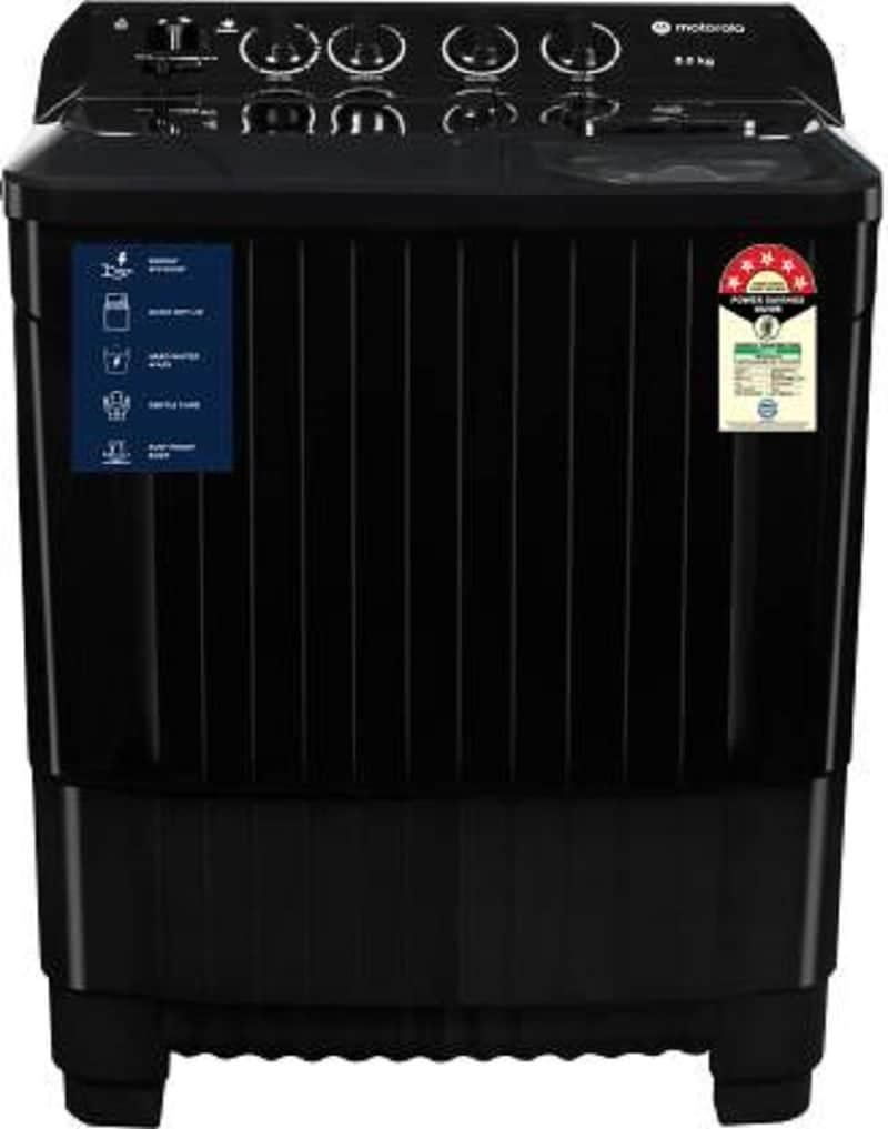 Motorola 8 kg Semi Automatic Top Load Washing Machine (MTSA805NNNDB ...