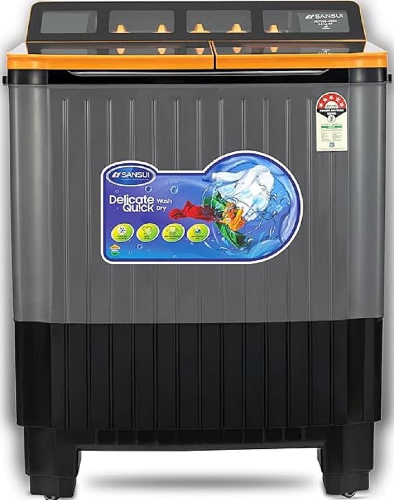 Sansui 8.5 kg Semi Automatic Top Load Washing Machine (JSY85S-NS24 ...