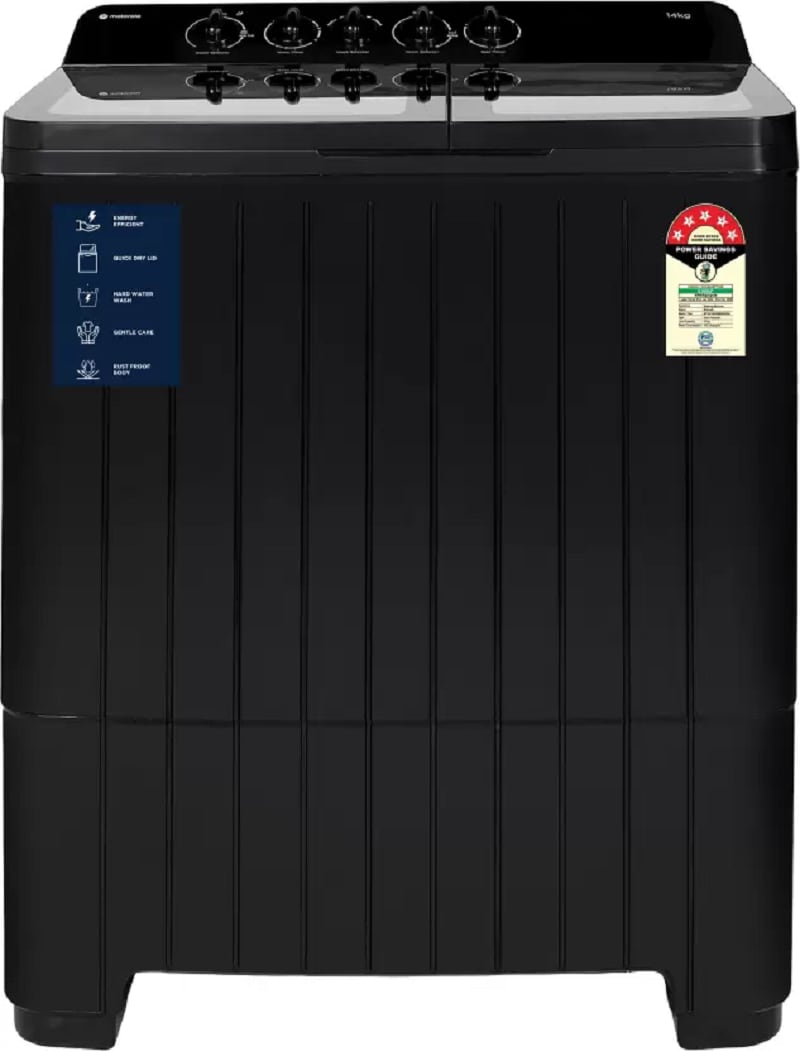 Motorola 14 kg Semi Automatic Top Load Washing Machine (MTSA1405NNNDB ...