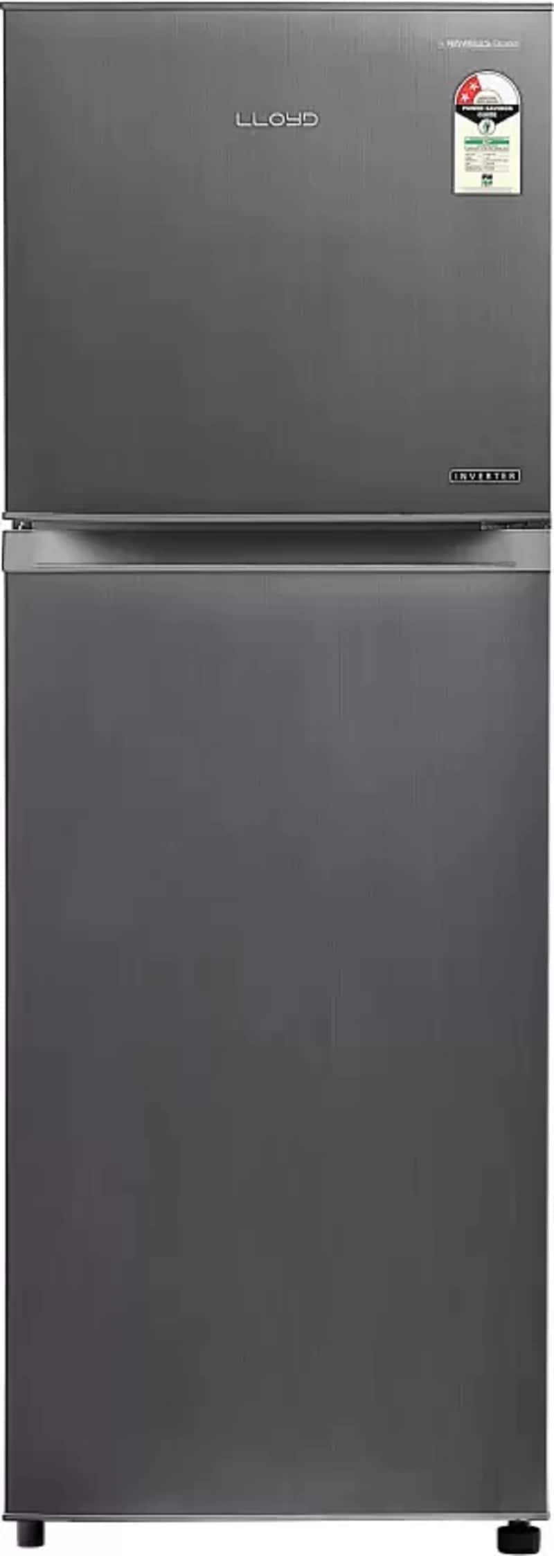 Lloyd 233 L Frost Free Double Door 2 Star Refrigerator (GLFF262EDST1GC ...