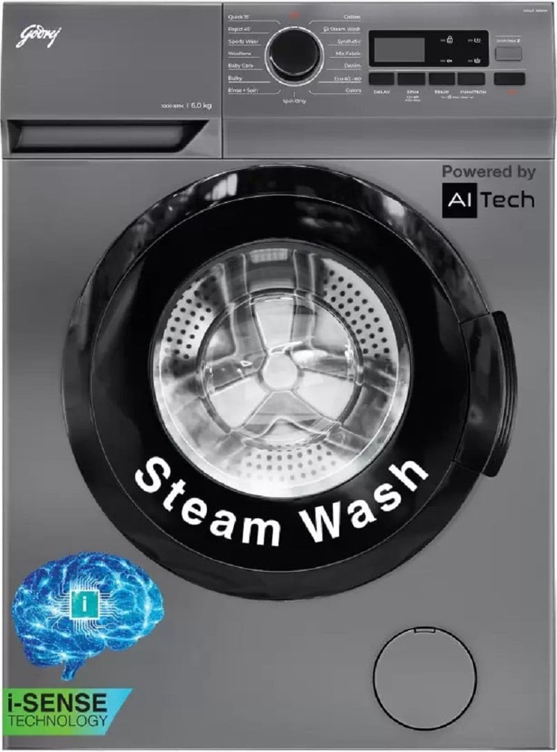 Godrej 6 kg Fully Automatic Front Load Washing Machine (WFEON ARG 6010 ...