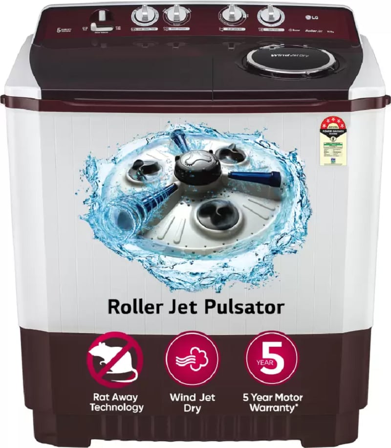 LG 10.5 kg Semi Automatic Top Load Washing Machine P105ASRAZ Online at Lowest Price in India