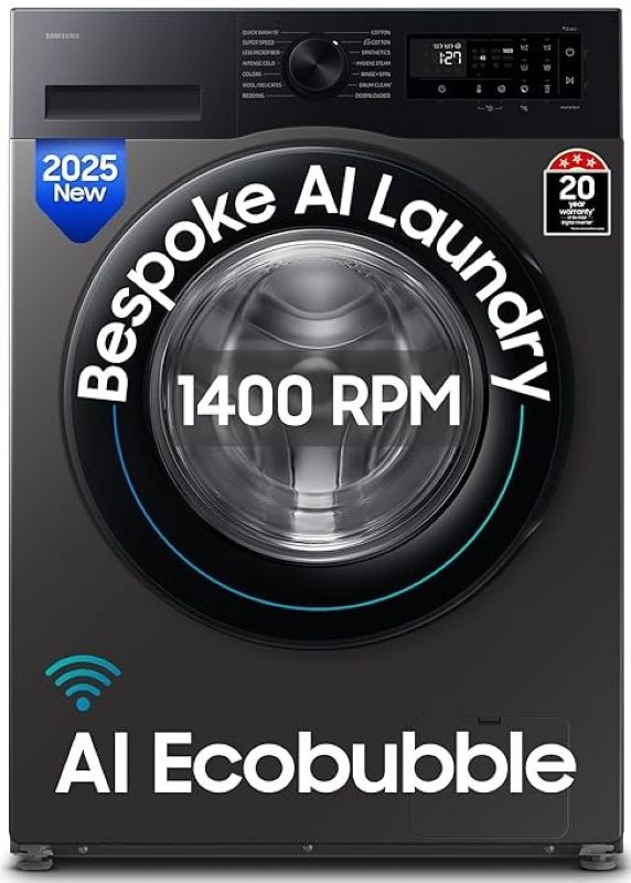 Samsung 9 kg Fully Automatic Front Load Washing Machine (WW90DG5U24AX ...