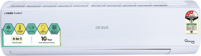 Croma 1 Ton 3 Star Inverter Split AC (CRLA012IND170251) at Lowest Price ...