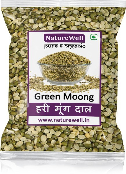 NatureWell Split Moong Dal (Green, 500GM) Price in India ...