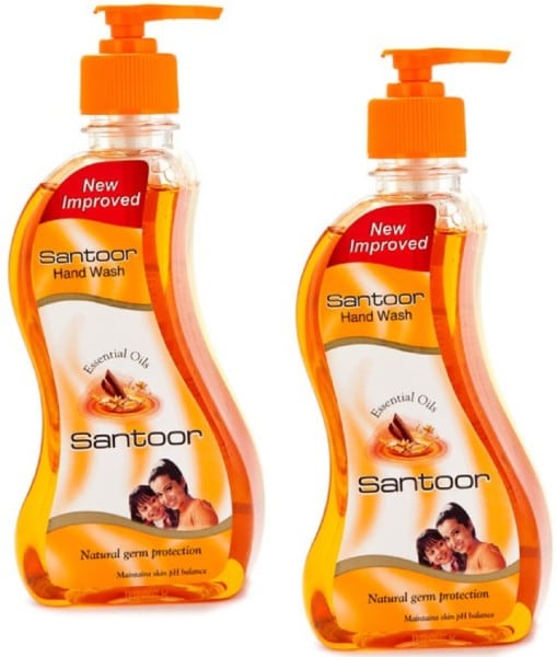 Santoor Natural Germ Protection Hand Wash (215ML) Price in India ...