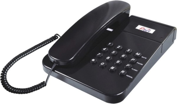 P-Tel PT22 Corded Landline Phone (Black) Price in India, Specifications ...