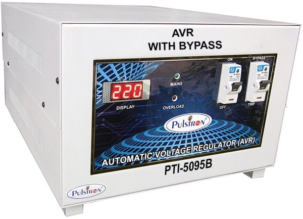 Pulstron PTI-5095B 5 KVA Automatic Voltage Stabilizer (Grey) Price in India, Specifications ...
