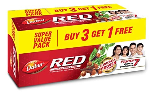 Dabur Red Gel Toothpaste (200GM, Pack of 4) Price in India ...