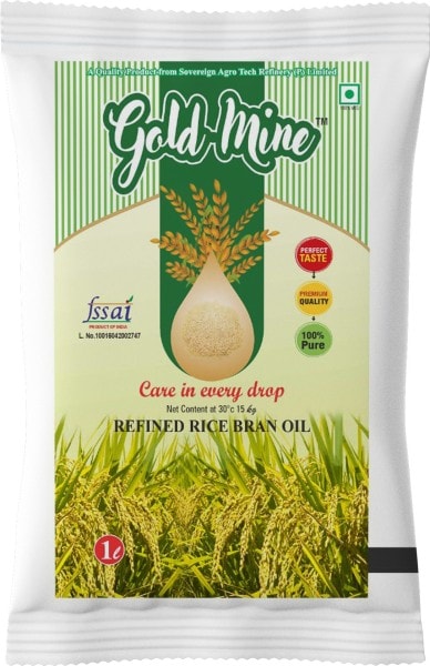 Gold Mine Refined Rice bran Oil (1LTR) Price in India, Specifications ...
