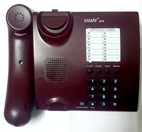 Telfon Samay 9410 Corded Landline Phone (Red) Price in India ...