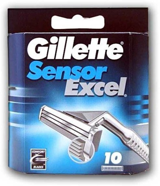 Gillette Sensor Excel Refill Blades Cartridges (10 COUNT, Pack of 2 ...