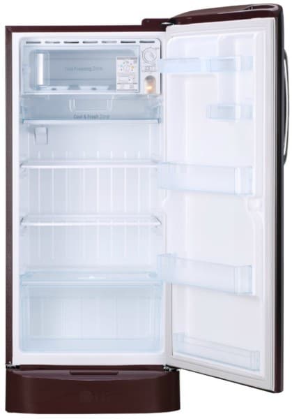 LG 215 L Direct Cool Single Door 4 Star Refrigerator (GL D221ASPX ...