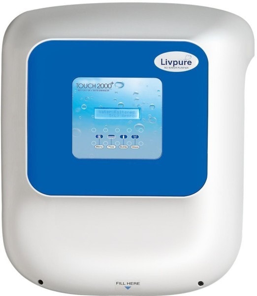 Livpure Touch Plus 2000 8.5L RO+UV+UF Water Purifier (Blue & White ...