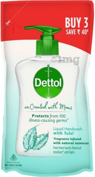 Dettol Tulsi Liquid Hand Wash (175ML) Price in India, Specifications ...